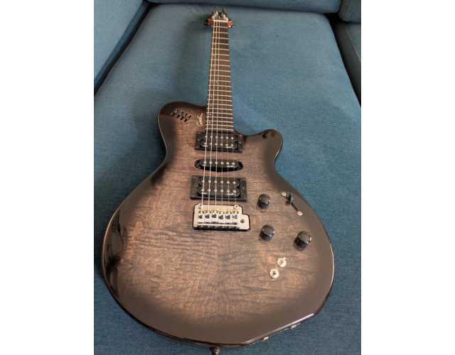 Godin XTSA Leaftop Trans Black de segunda mano por 1500 € en Girona