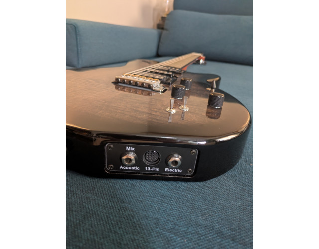 Godin XTSA Leaftop Trans Black de segunda mano por 1500 € en Girona