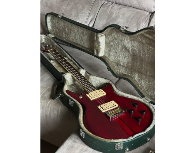 Daion Power Mark X 1980s Vintage Japonesa Neck-Through - Roja Flameada ...