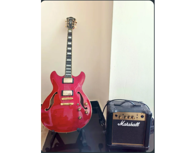 Ibanez AS93FM Artcore + Marshall MG10G de segunda mano por 550 € en Madrid
