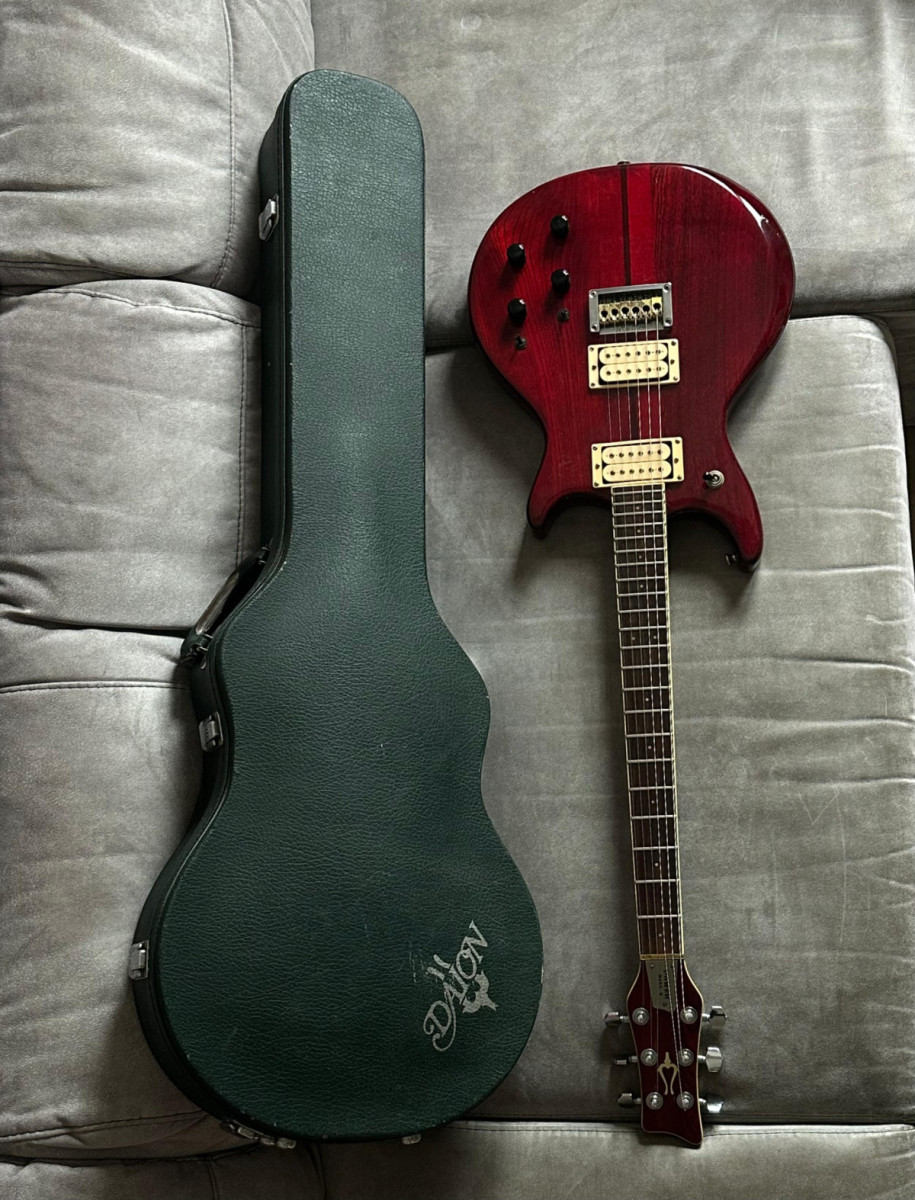 Daion Power Mark X 1980s Vintage Japonesa Neck-Through - Roja Flameada ...